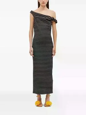 MSGM Knot-detail Maxi Dress