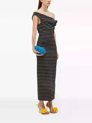 MSGM Knot-detail Maxi Dress