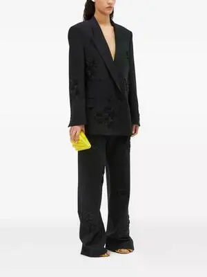 MSGM Floral-appliqué Blazer