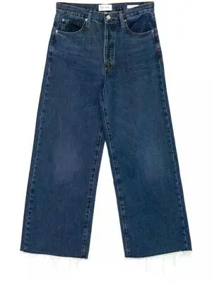 FRAME Le Low Baggy Wide-leg Jeans - Blue
