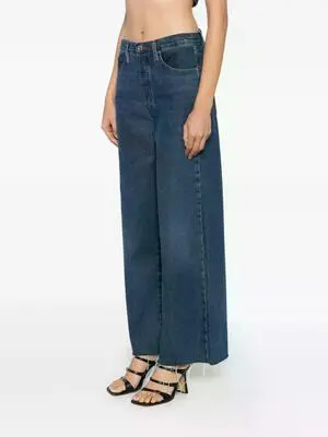 FRAME Le Low Baggy Wide-leg Jeans - Blue