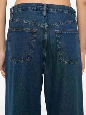 FRAME Le Low Baggy Wide-leg Jeans - Blue