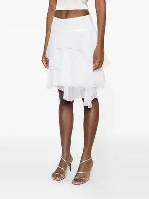 Alberta Ferretti Chiffon Mini Skirt