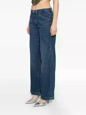 FRAME Le Baggy Wide-leg Jeans - Blue