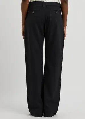 Acne Studios Pinstriped Straight-leg Twill Trousers - Navy