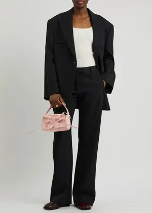 Acne Studios Pinstriped Straight-leg Twill Trousers - Navy