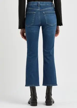FRAME The Reboot Crop Boot-leg Jeans - Blue
