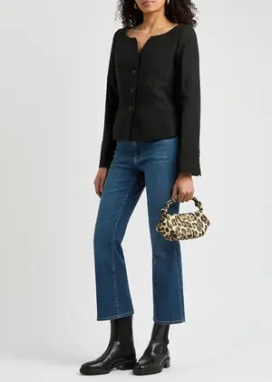 FRAME The Reboot Crop Boot-leg Jeans - Blue