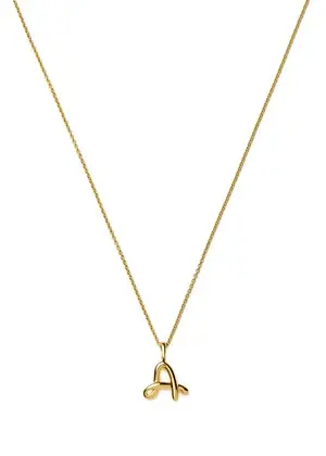 MISSOMA Initial A Vermeil Necklace - Gold