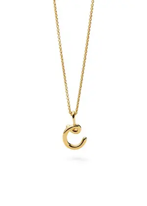 MISSOMA Initial C Mini Vermeil Necklace - Gold