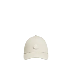 Moncler Cotton Gabardine Baseball Cap - Beige