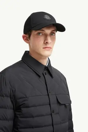 Moncler Cotton Gabardine Baseball Cap - Black