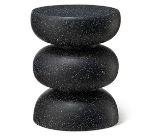 GLITZHOME 18' Sphere Stack Faux Terrazzo Garden Stool / Table - One-color