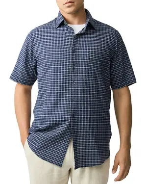 Rodd & Gunn Gowenbridge Regular Fit Short Sleeve Shirt - Navy