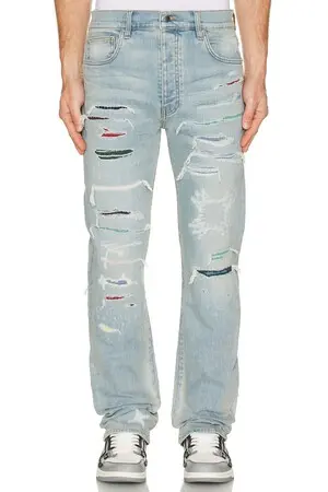 Amiri Ma Quad Gauze Repair Slim Jeans