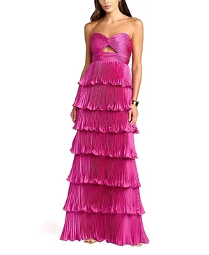 Mac Duggal Strapless Gown - Fuchsia