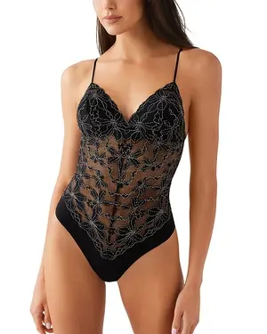 Wacoal Feeling Famous Bodysuit - Night/angel Wing