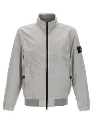 Stone Island Stone Island Garment Dyed Crinkle Reps NY Jacket - Gray