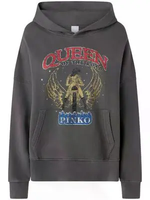 Pinko Cotton Hoodie - Grey