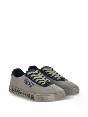 Versace Logo-print Sneakers - Grey