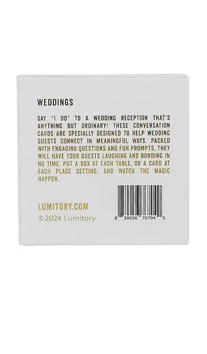 LUMITORY Wedding Conversation Cards