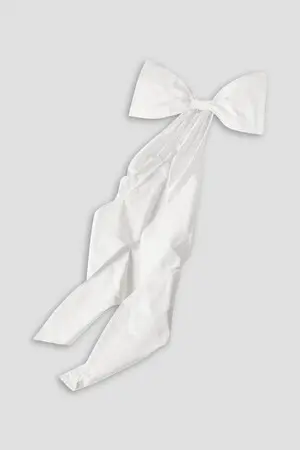 MAISON MICHEL Big Wicole Headpiece - White