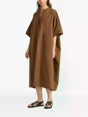 YVES SALOMON Poplin Kaftan Dress