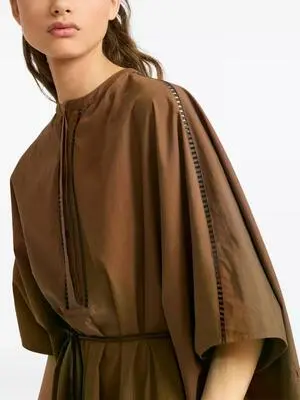 YVES SALOMON Poplin Kaftan Dress