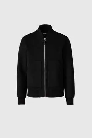 Mackage Wool Bomber Jacket - Black