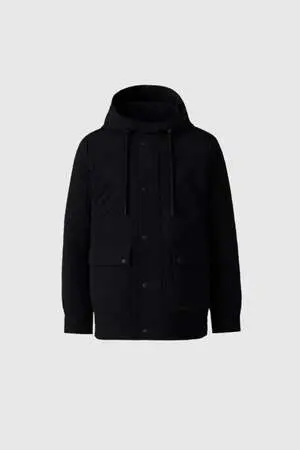 Mackage Thiago Quilted Down Hooded Jacket Black