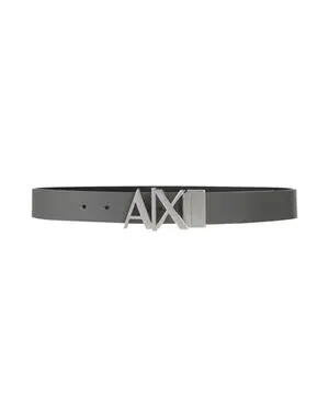 Armani Exchange Leather Belt Grey