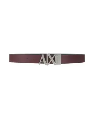 Armani Exchange Leather Belt - Red