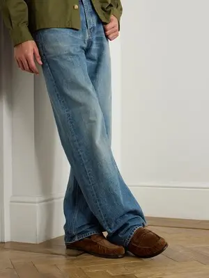 Saint Laurent Laurent Suede Penny Loafers