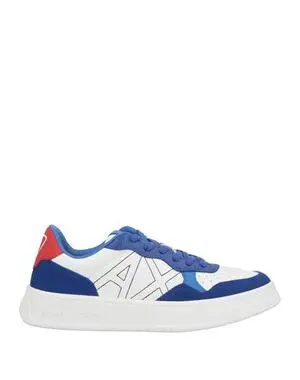 Armani Exchange ARMANI EXCHANGE Cow Leather Sneakers Bright Blue