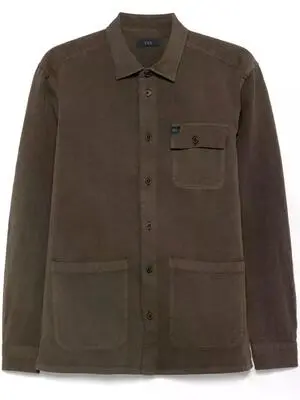 FAY Canvas Shirt - Brown