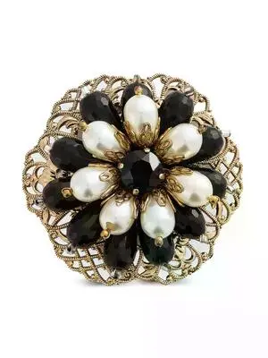 Dolce & Gabbana Floral Brooch - Gold