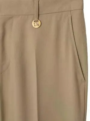 Burberry Wool Trousers - Neutrals