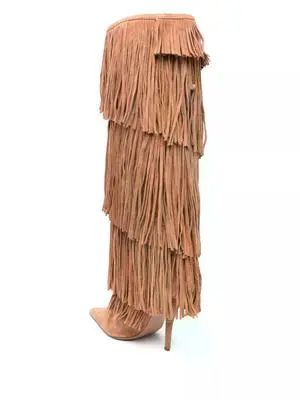Paris Texas 105mm Jessie Fringed Boots