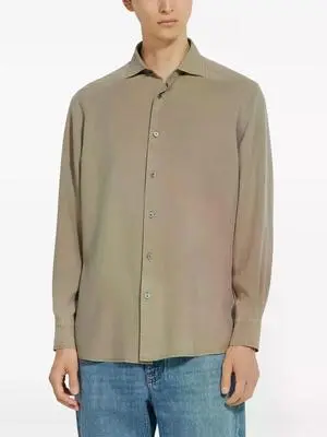 Zegna Silk Shirt - Neutrals