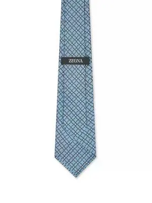 Zegna Silk Neck Tie - Blue