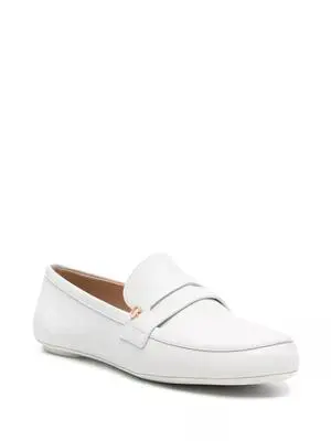 GIANVITO ROSSI Leather Loafers - White