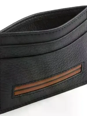 Zegna Logo-patch Leather Card Holder