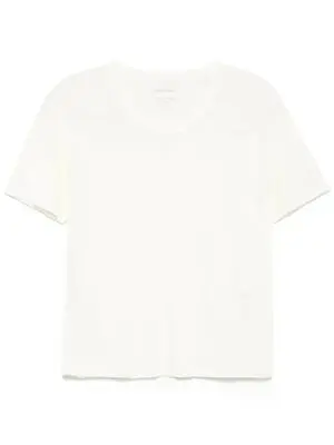 Loulou De Saison Ezra Round Neck T-shirt - Neutrals