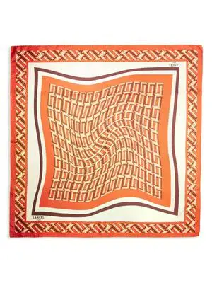 LANCEL Monogramme Scarf - Orange
