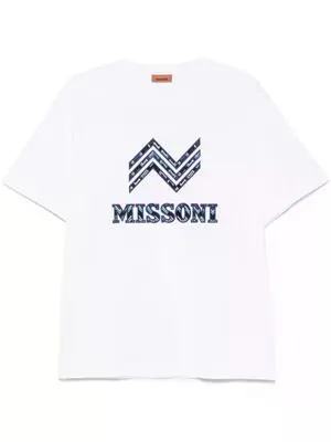 Missoni Crew-neck Cotton T-shirt - White