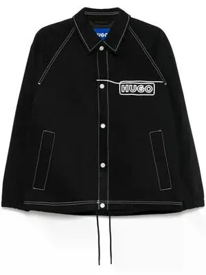 BOSS Chain-stitch Logo Cotton Jacket