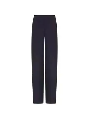 Emporio Armani Satin-trim Trousers - Blue
