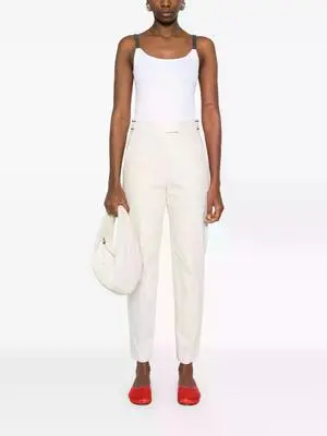 Brunello Cucinelli Monili Chain-detail Tailored Trousers - Neutrals