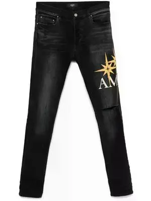 Amiri Starburst Appliqué Jeans