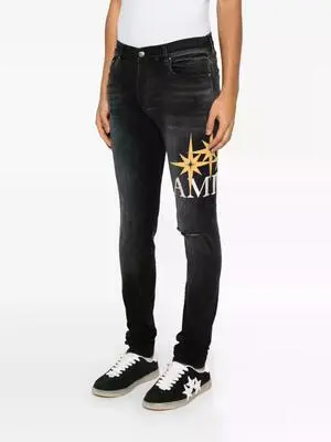 Amiri Starburst Appliqué Jeans